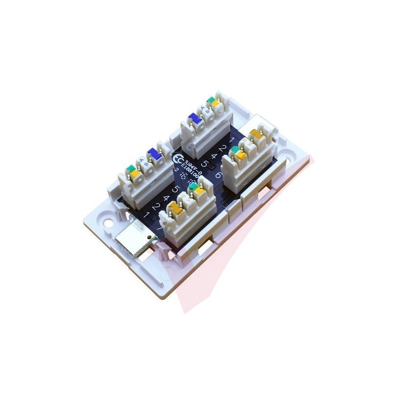 Cat 5e Ethercon 5-Pack CAT5E Junction Box With Punch Down - LAN Network ...