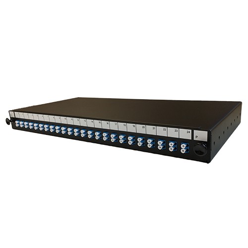 LC 1U 24 Port Fibre Patch Panel Singlemode Duplex Patchsave Solutions