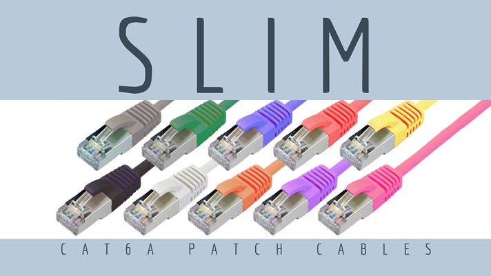 A versatile, small diameter range of slim Cat6a patch cables that take ...